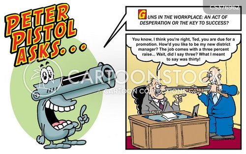 American Gun Culture Cartoons and Comics - funny pictures from CartoonStock