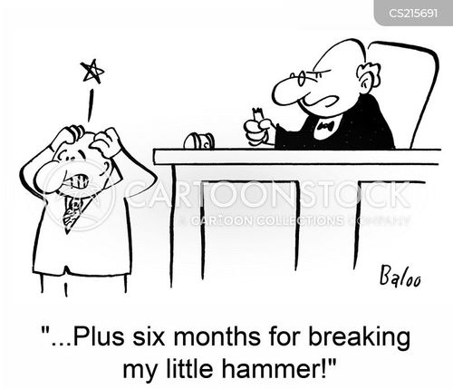 Judge's Hammer Cartoons and Comics - funny pictures from CartoonStock