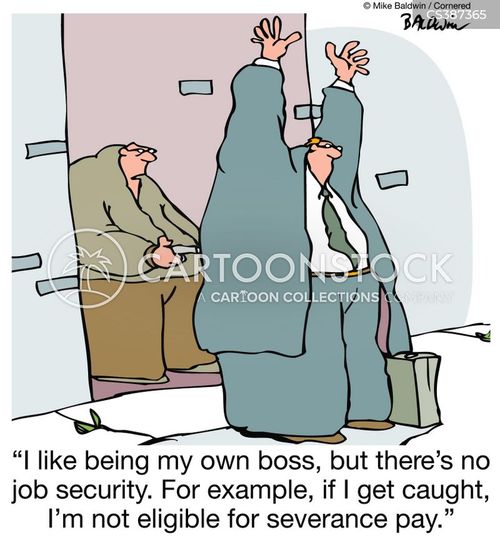 Severance Pay Cartoons and Comics - funny pictures from CartoonStock