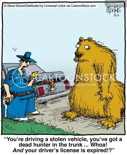 Automobile Criminal Cartoons and Comics - funny pictures from CartoonStock