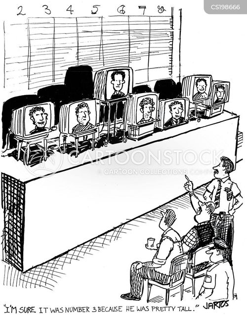 Police Lineup Cartoons and Comics - funny pictures from CartoonStock