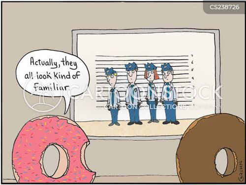 Identity Line Up Cartoons and Comics - funny pictures from CartoonStock