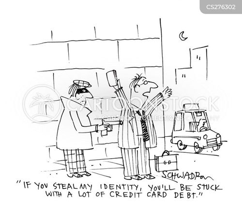 Identity Theft Risk Cartoons and Comics - funny pictures from CartoonStock