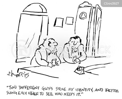 Identity Crime Cartoons and Comics - funny pictures from CartoonStock