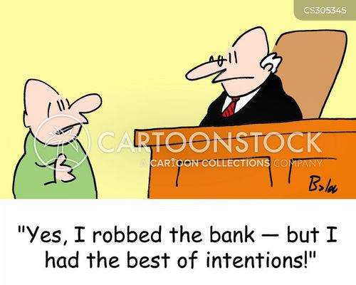 Intentions Cartoons and Comics - funny pictures from CartoonStock