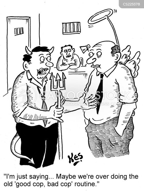 Police Intervention Cartoons and Comics - funny pictures from CartoonStock