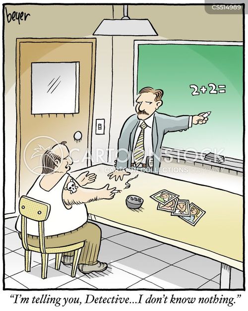 Police Interrogation Cartoons and Comics - funny pictures from CartoonStock