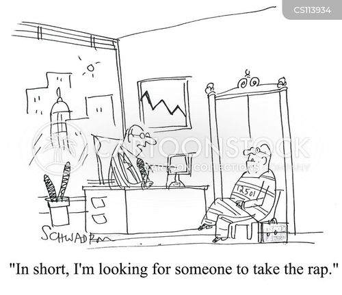 Take The Rap Cartoons and Comics - funny pictures from CartoonStock