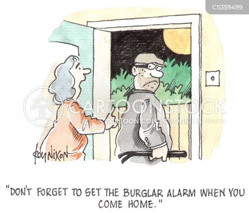 Security Alarm Cartoons and Comics - funny pictures from CartoonStock