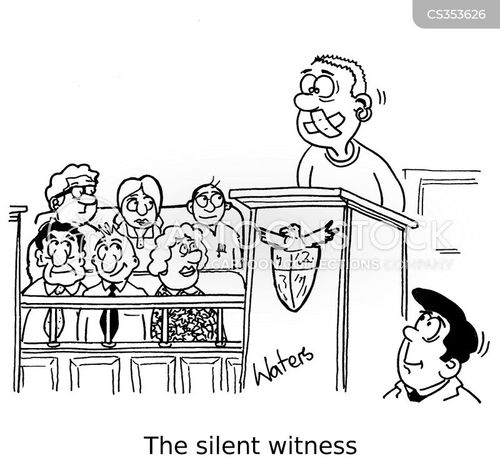 Silent Witness Cartoons and Comics - funny pictures from CartoonStock
