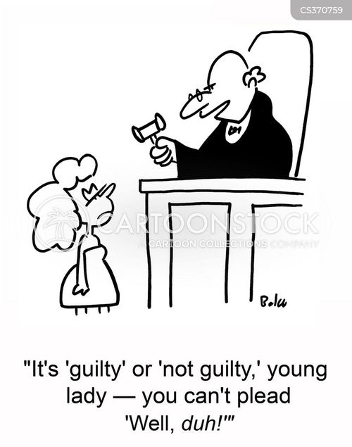 Plead Insanity Cartoons and Comics - funny pictures from CartoonStock