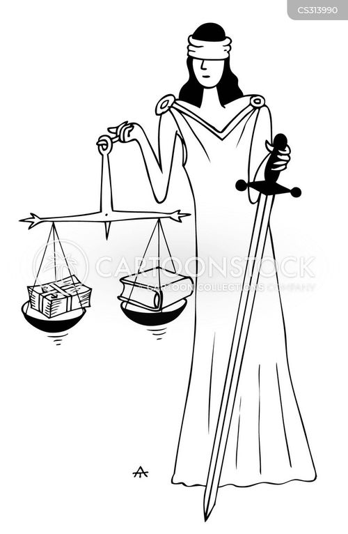 Blind Justice Cartoons and Comics - funny pictures from CartoonStock