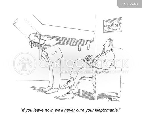 Kleptomania Cartoons and Comics - funny pictures from CartoonStock