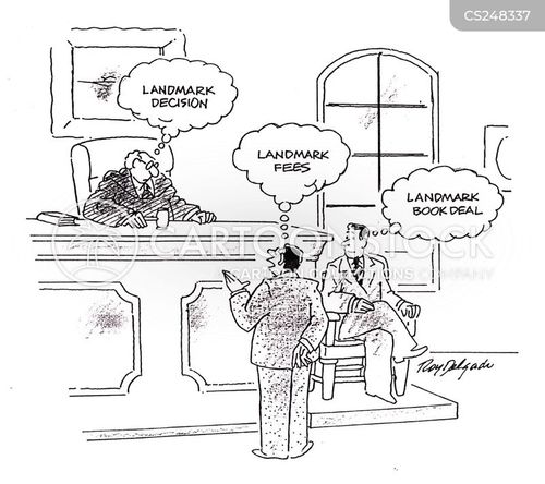 Landmark Cases Cartoons and Comics - funny pictures from CartoonStock