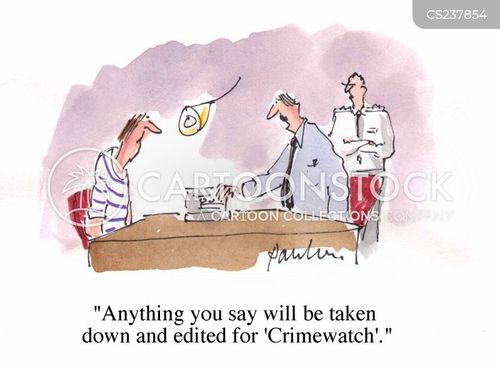 Crimewatch Cartoons and Comics - funny pictures from CartoonStock