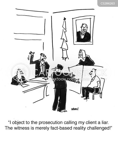 Witness Statement Cartoons and Comics - funny pictures from CartoonStock