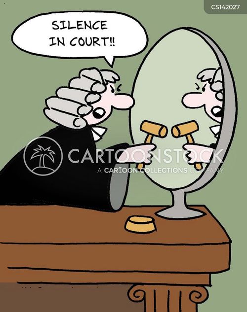 Silence In Court Cartoons and Comics - funny pictures from CartoonStock