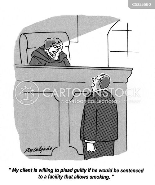 Pleading Not Guilty Cartoons and Comics - funny pictures from CartoonStock