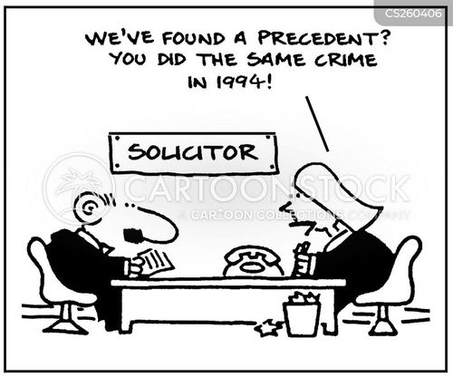 Legal Precedent Cartoons and Comics - funny pictures from CartoonStock