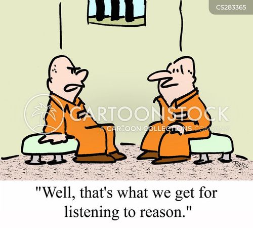 Listening To Reason Cartoons and Comics - funny pictures from CartoonStock