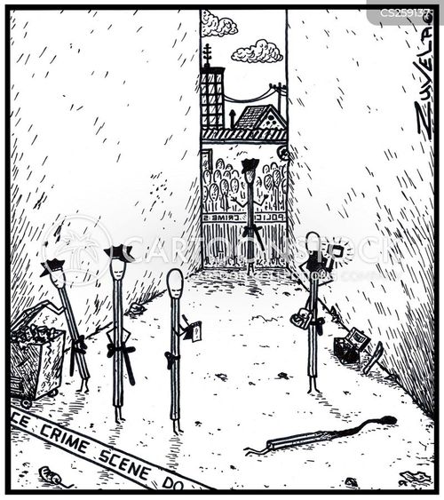 Crime Scene Investigation Cartoons and Comics - funny pictures from ...