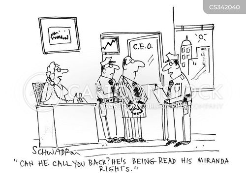 Miranda Rights Cartoons and Comics - funny pictures from CartoonStock