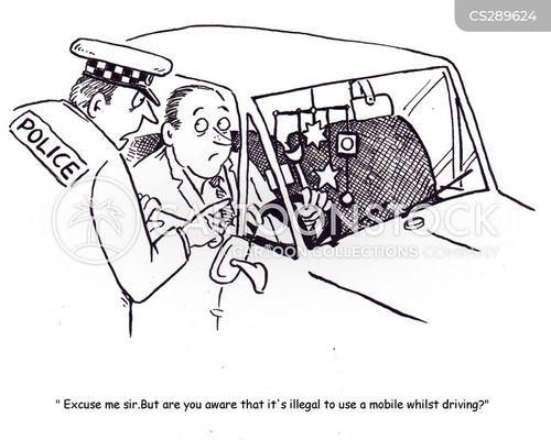 Phone And Drive Cartoons and Comics - funny pictures from CartoonStock