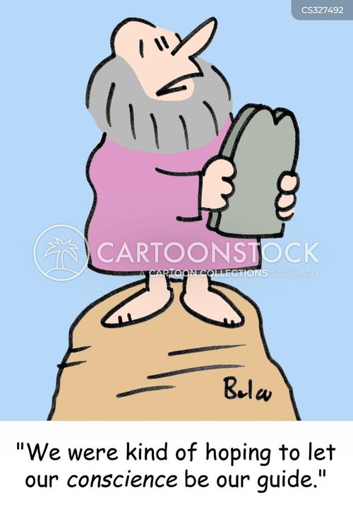 Religious Conscience Cartoons and Comics - funny pictures from CartoonStock