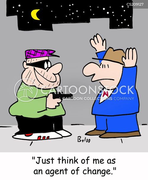 Agent Of Change Cartoons and Comics - funny pictures from CartoonStock