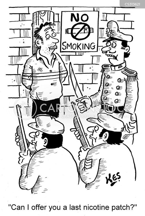 Last Cigarette Cartoons and Comics - funny pictures from CartoonStock