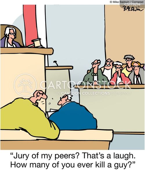 Famous Murder Trial Cartoons and Comics - funny pictures from CartoonStock