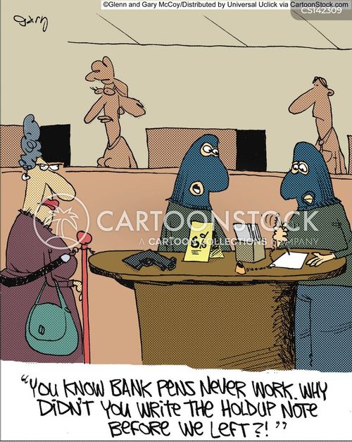 Bank Robbing Cartoons and Comics - funny pictures from CartoonStock