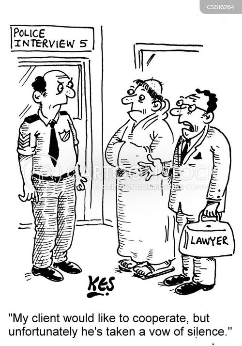 Vow Of Silence Cartoons and Comics - funny pictures from CartoonStock