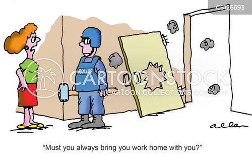 Police Raid Cartoons and Comics - funny pictures from CartoonStock
