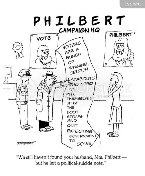 Political Suicide Cartoons and Comics - funny pictures from CartoonStock