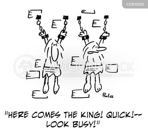 Look Busy Cartoons and Comics - funny pictures from CartoonStock