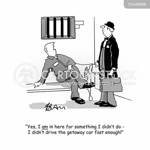 Getaway Car Cartoons and Comics - funny pictures from CartoonStock