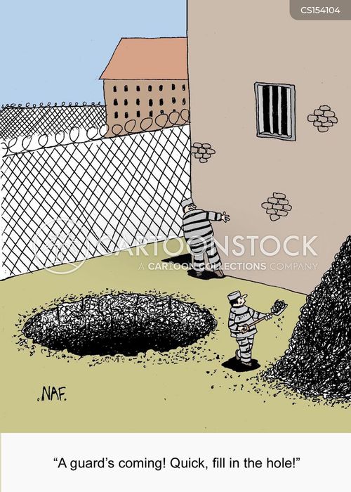 Escaping From Prison Cartoons and Comics - funny pictures from CartoonStock