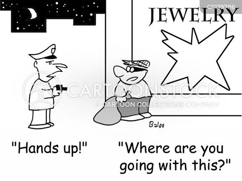 Burglars Mask Cartoons and Comics - funny pictures from CartoonStock