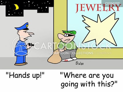 Burglars Mask Cartoons and Comics - funny pictures from CartoonStock