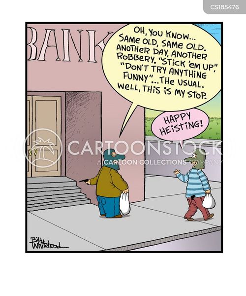 Bank Heist Cartoons and Comics - funny pictures from CartoonStock