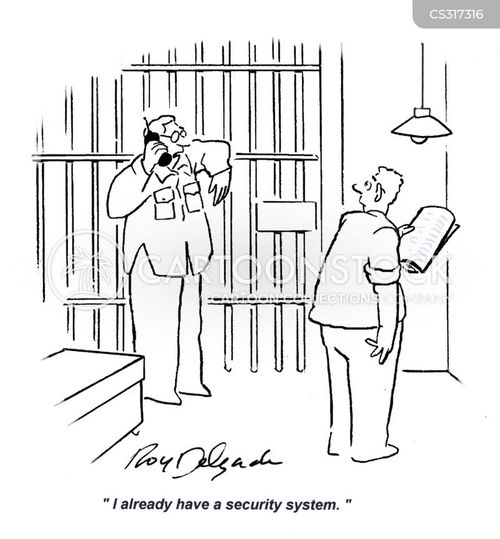 Secured Cartoons and Comics - funny pictures from CartoonStock