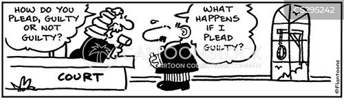 Plead Insanity Cartoons and Comics - funny pictures from CartoonStock