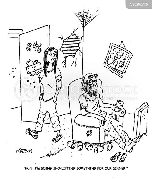 Shoplift Cartoons and Comics - funny pictures from CartoonStock