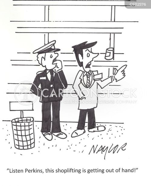 Shoplifting Cartoons and Comics - funny pictures from CartoonStock