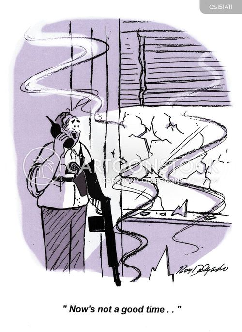 Crossfire Cartoons and Comics - funny pictures from CartoonStock