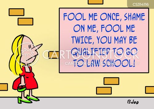 Fool Me Once Cartoons and Comics - funny pictures from CartoonStock