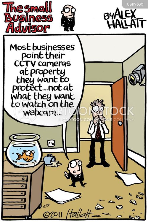 Cctv Camera Cartoons and Comics - funny pictures from CartoonStock