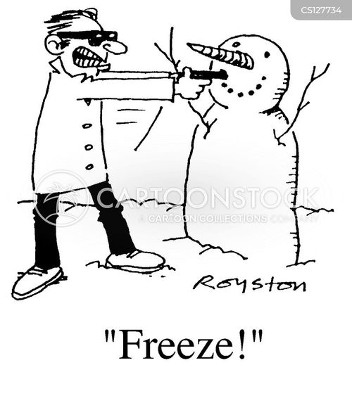 Freeze-up Cartoons and Comics - funny pictures from CartoonStock