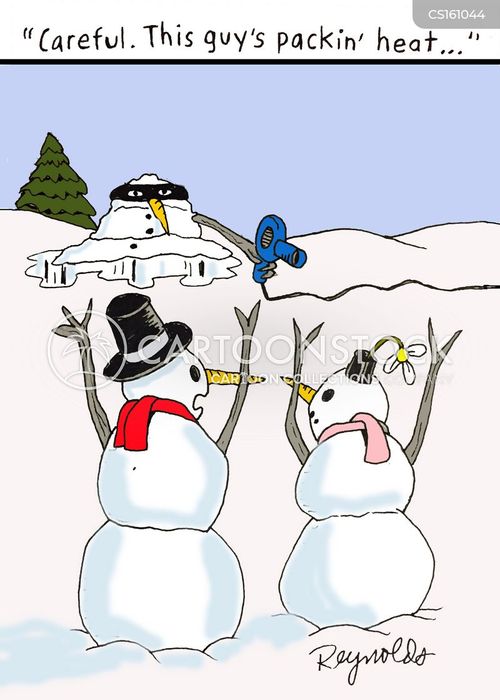 Packing Heat Cartoons and Comics - funny pictures from CartoonStock